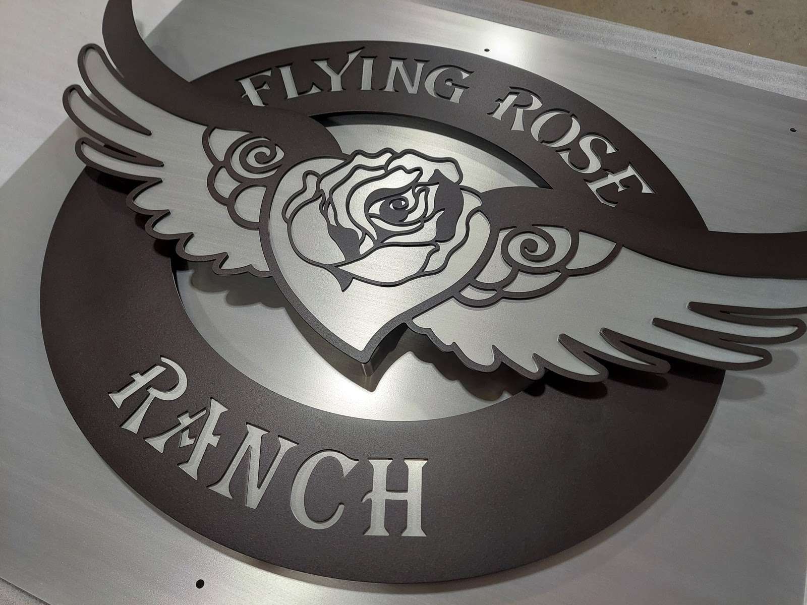 Flying Rose Ranch - Alabama Metal Art