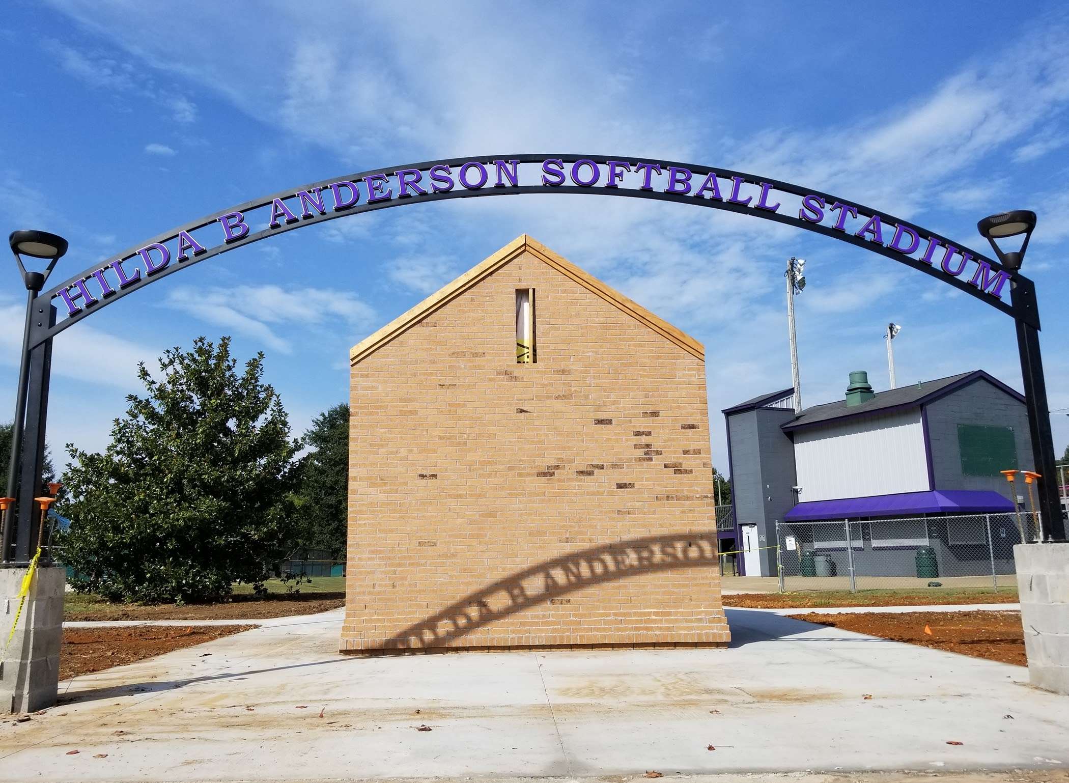 Softball Stadium - Alabama Metal Art